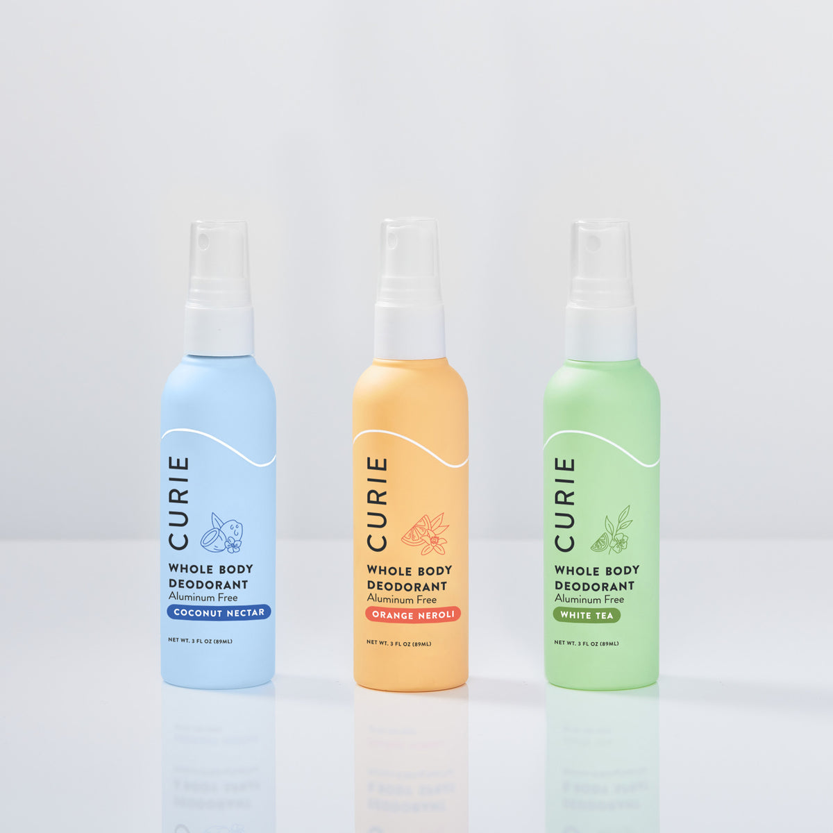 Whole Body Deodorant Spray 3-Pack – Curie